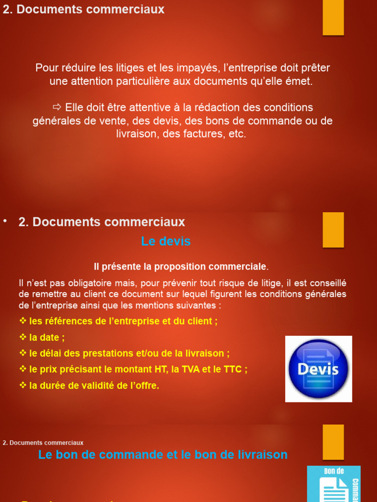 p5 2 Document Commerciaux | PDF | Facture