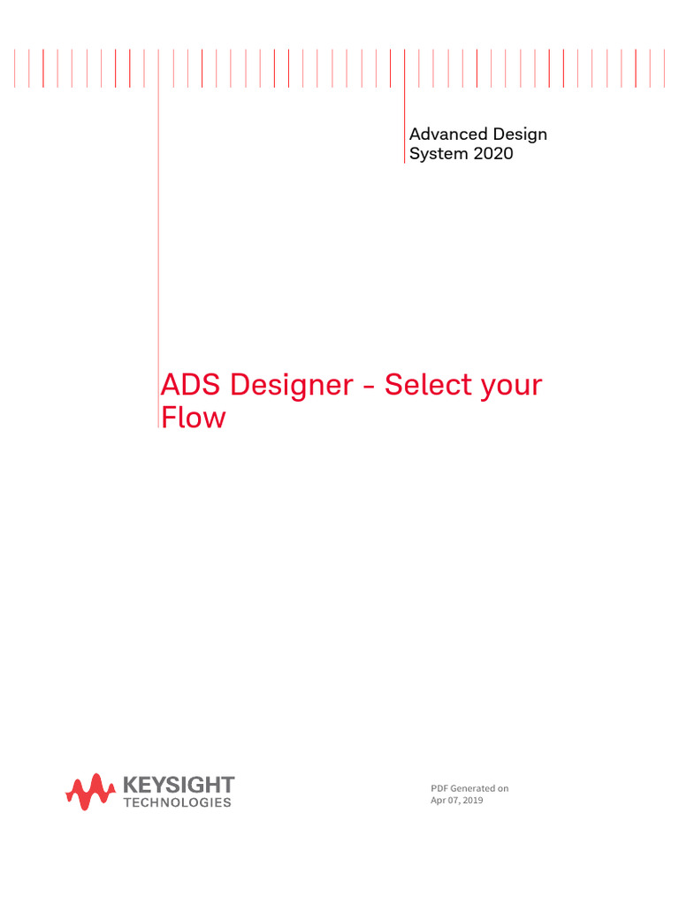 ADS Designer - Select Your Flow | PDF | Computing