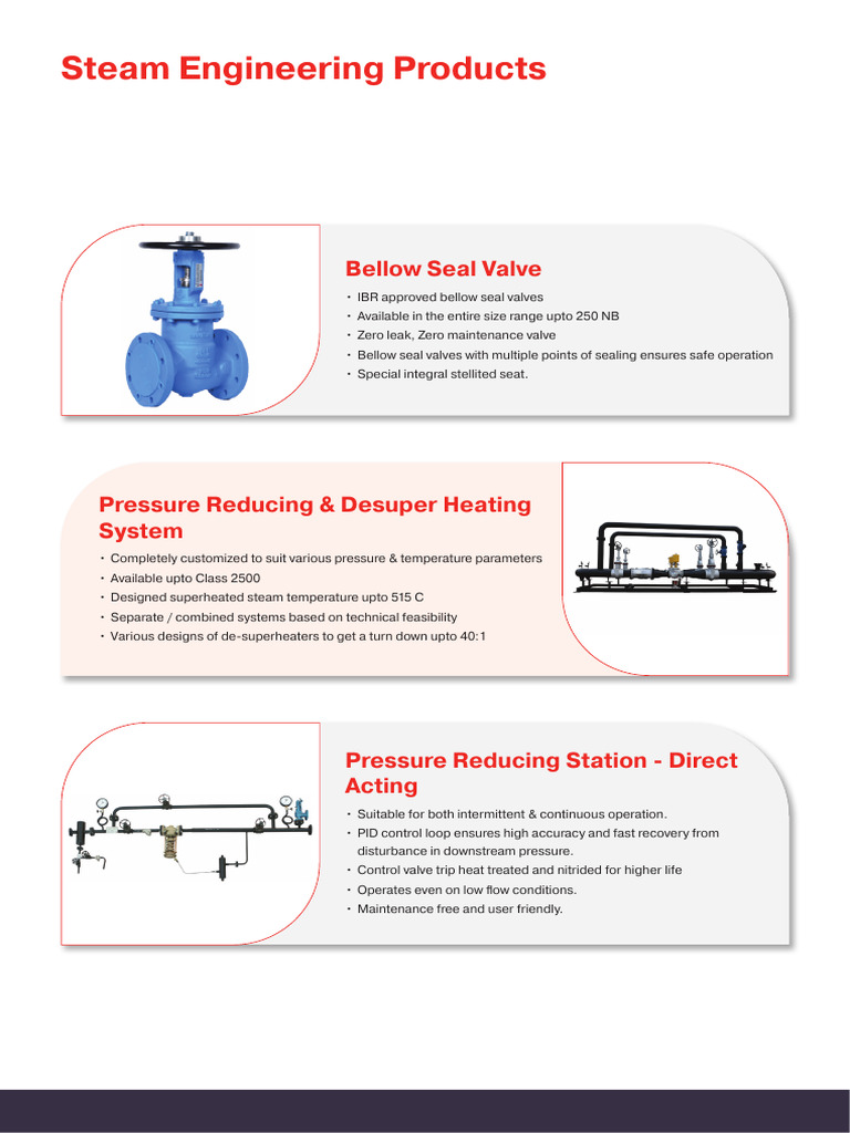 Final - Steam Engineering - Product - Portfolio-5-14 | PDF | Steam | Valve