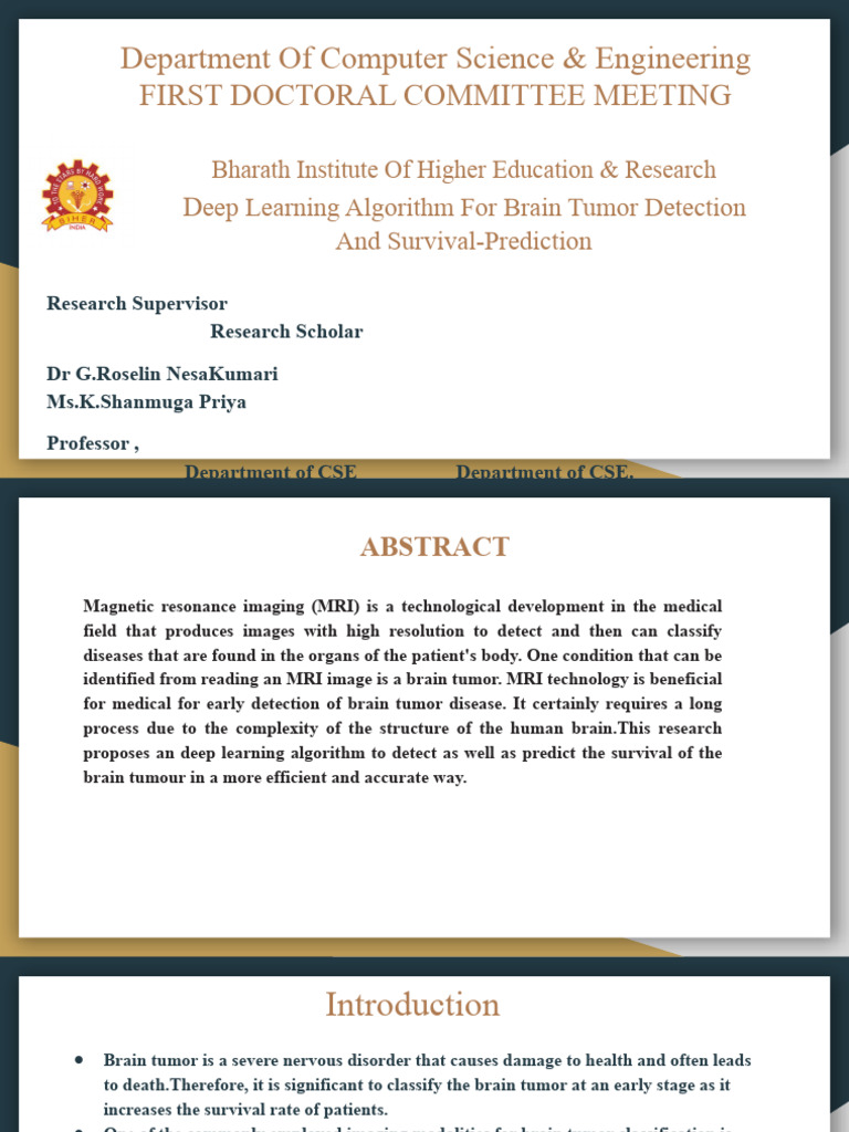 Deep Learning Algorithm For Brain Tumour Detection and Prediction | PDF ... Deep Learning Algorithm For Brain Tumour Detection and Prediction | PDF ...