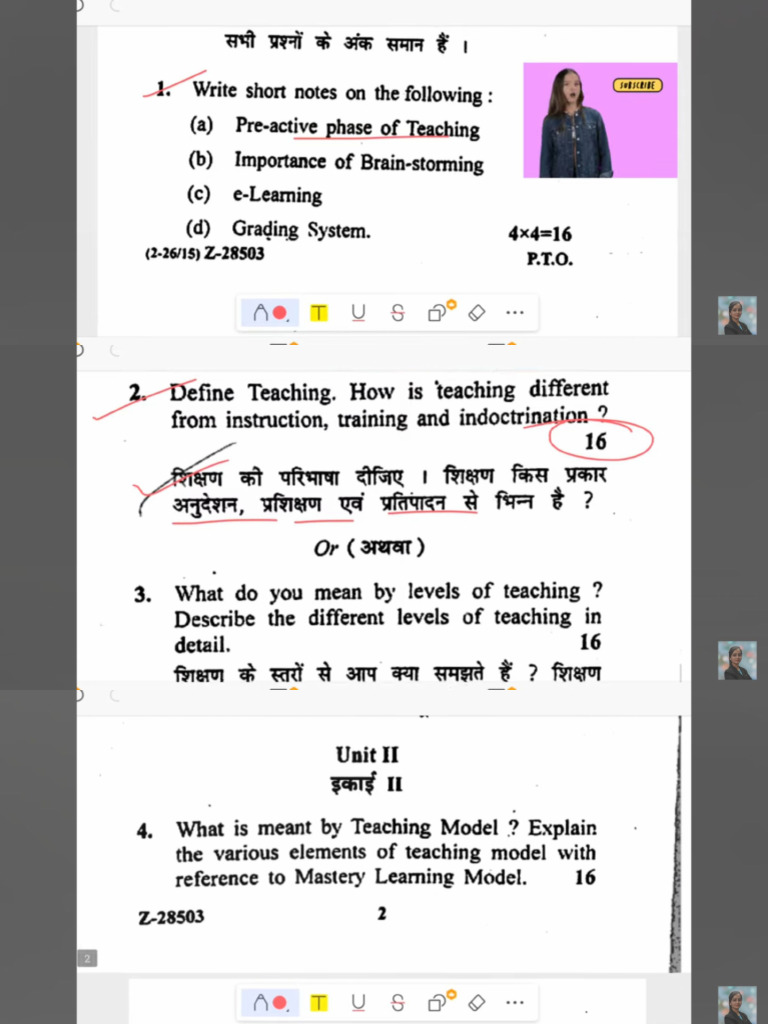Learning and Teaching Pyq BEd | PDF
