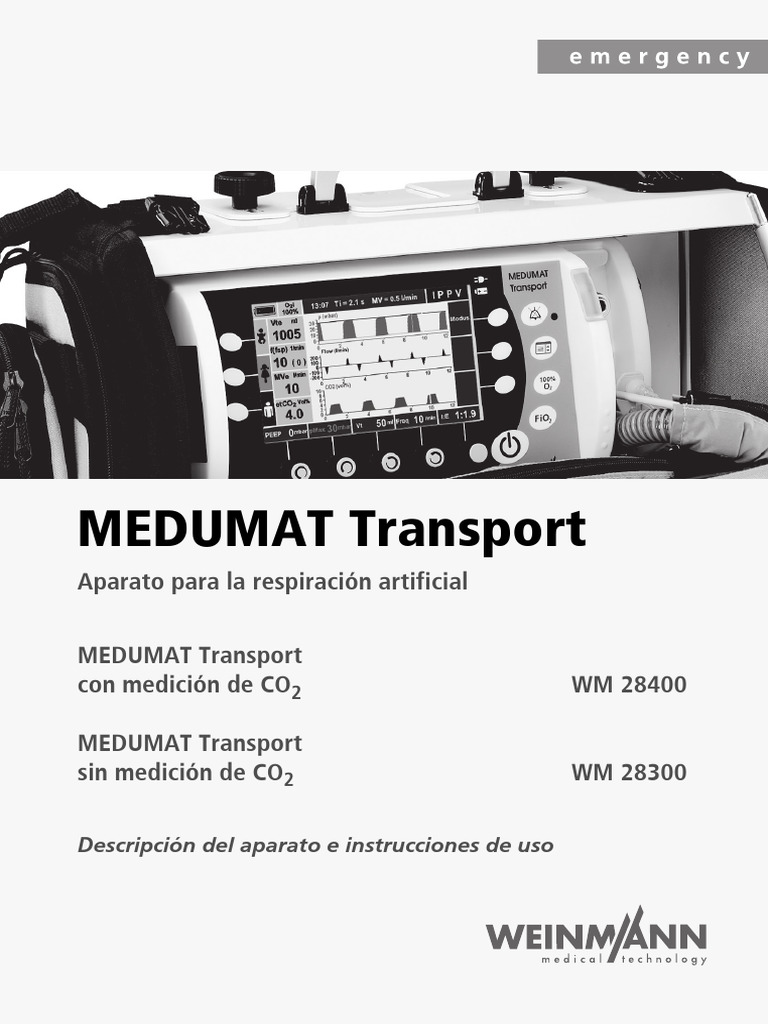 Manual Usuario Medumat Transport | PDF | Sistema respiratorio | Respiración