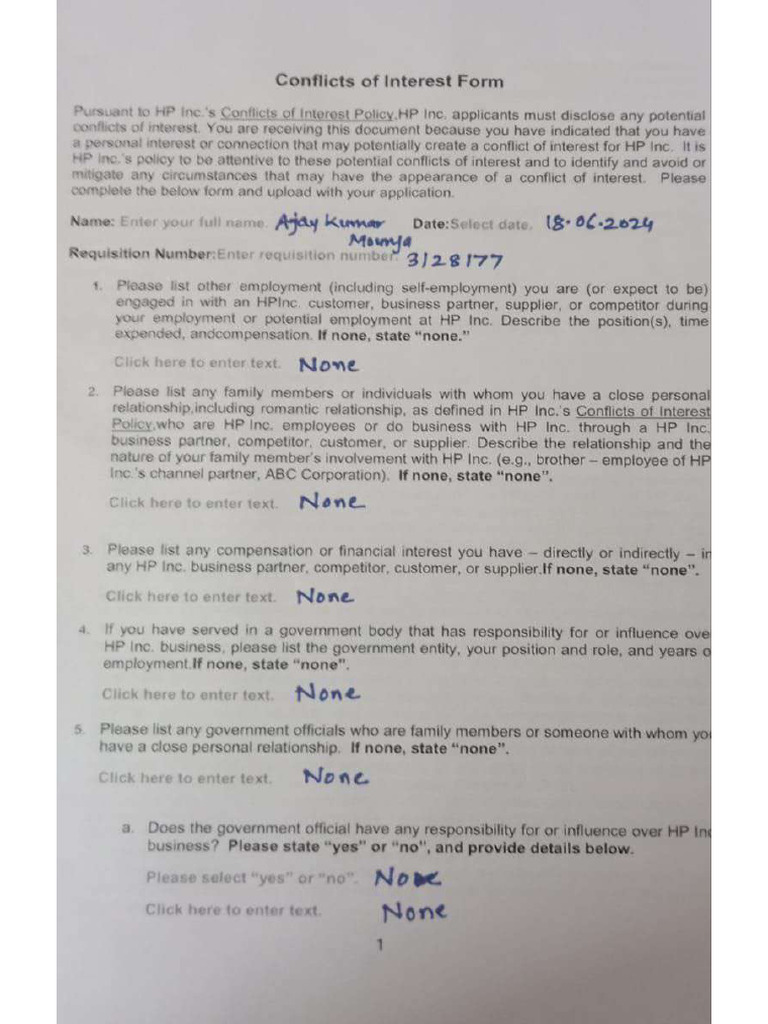 Conflict of Interest | PDF