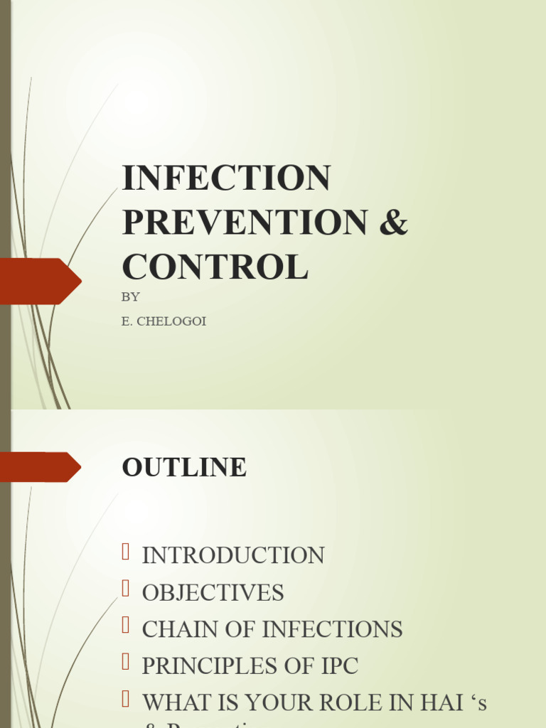 Infection Prevention & Control Lecture | PDF | Hospital Acquired ...