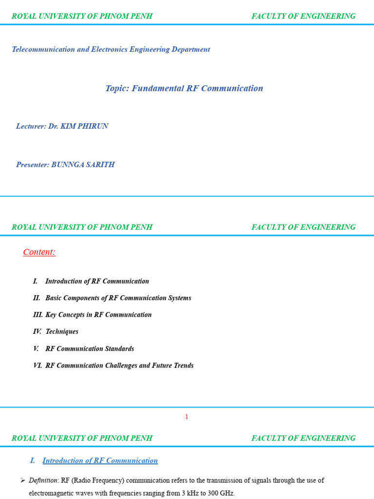 RF Communication | Download Free PDF | Modulation | Telecommunications