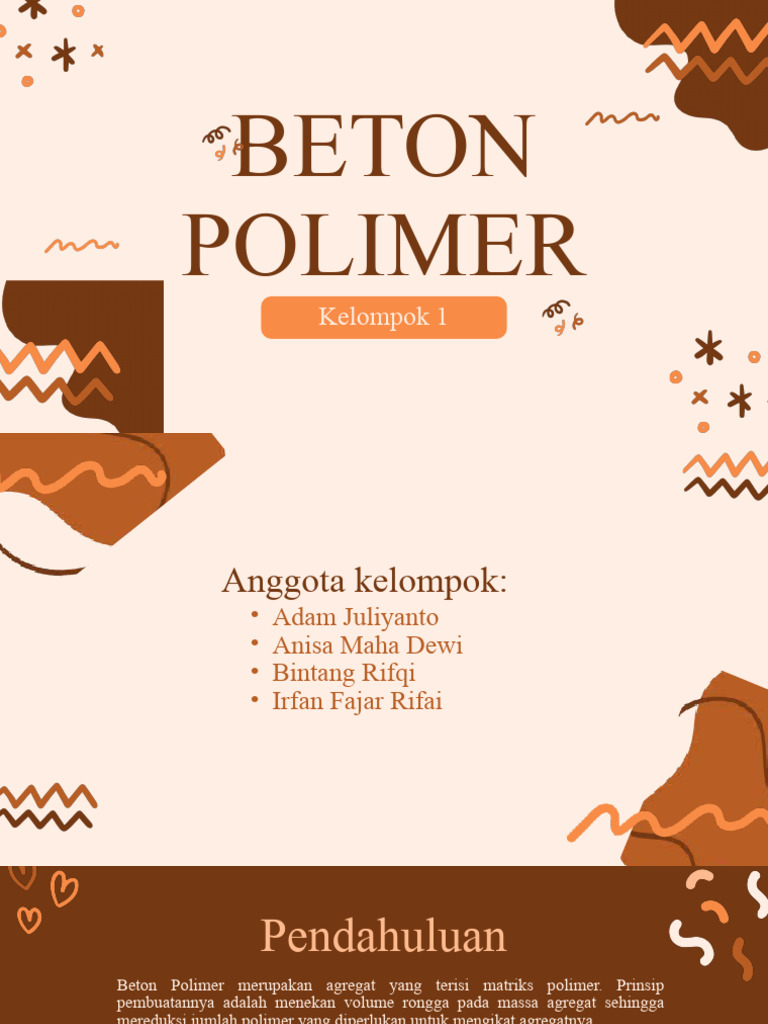 Beton Polimer - Kelompok 1 | PDF