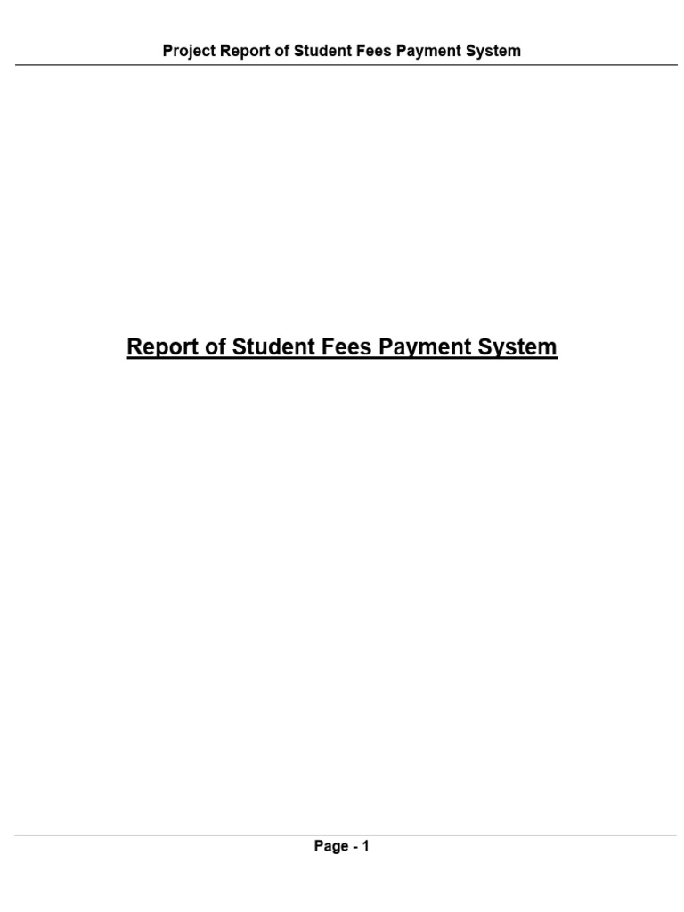 Student Fees Payment System Spring Boot | PDF | Software Testing ...