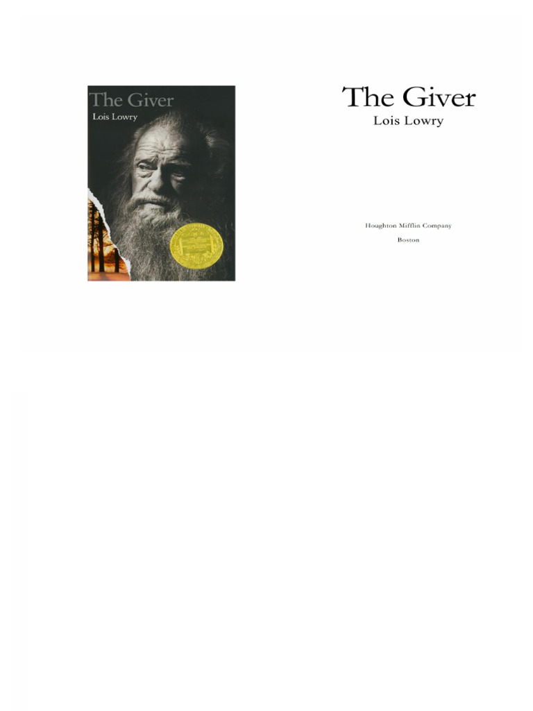 The Giver - Lowry Full Book PDF | PDF