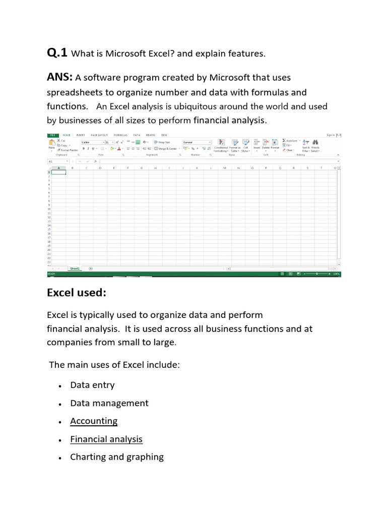 2 Sem File Bcom | PDF | Chart | Microsoft Excel