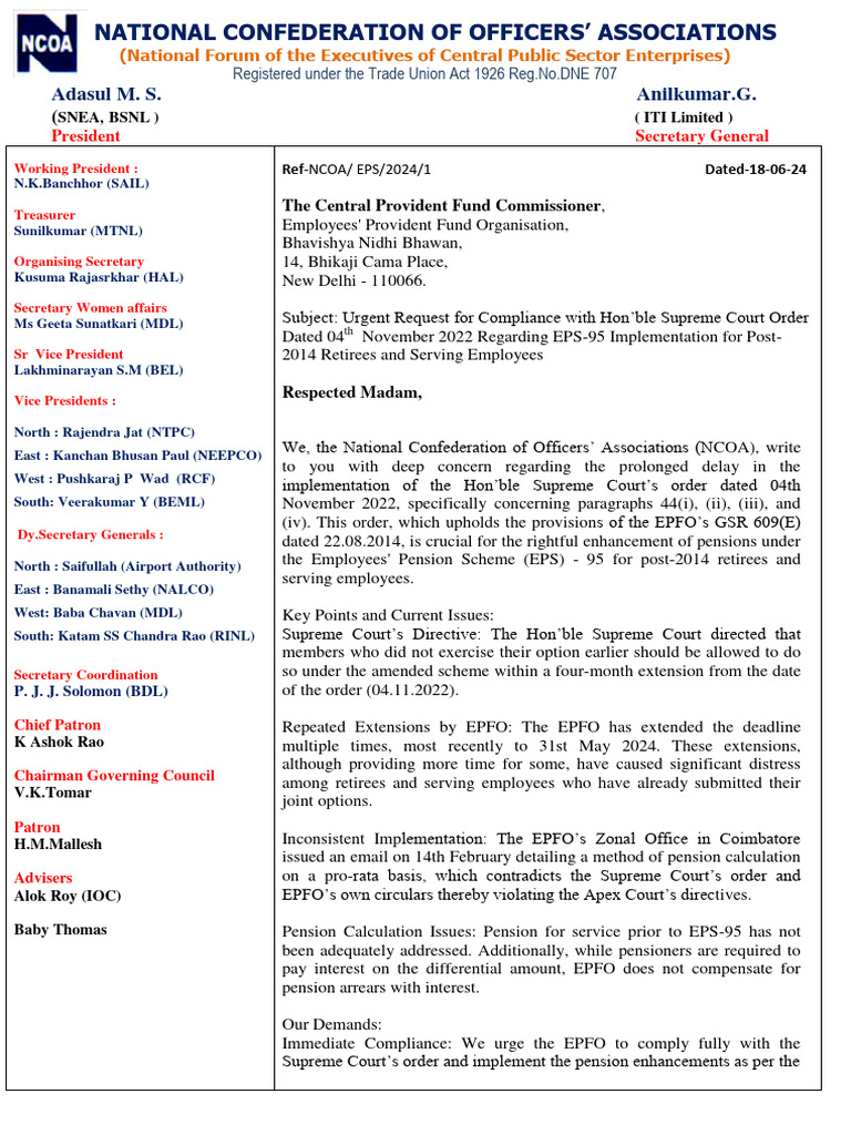 NCOA Letter | PDF | Government