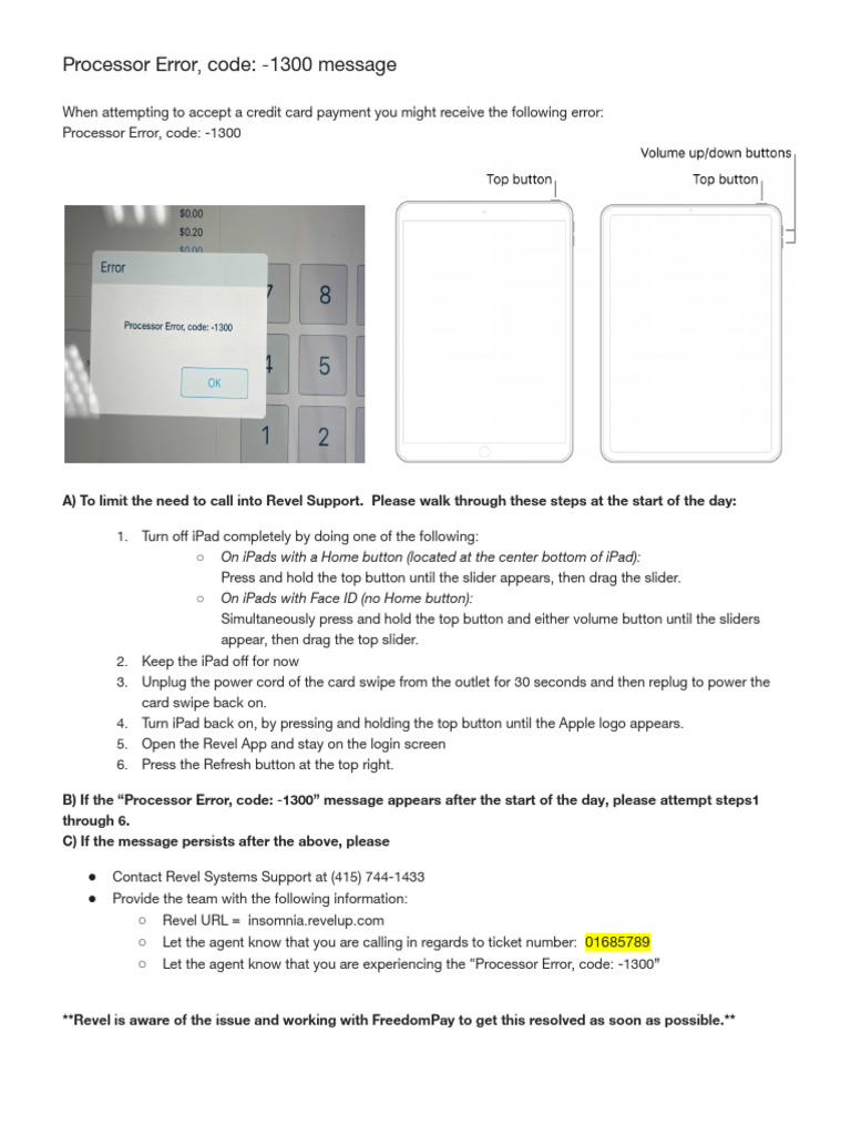 Instructions For Handling The Code-1300 Message 2 | PDF