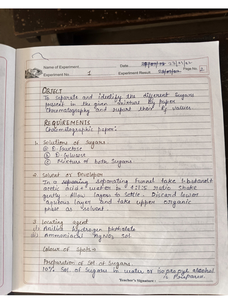 Chemistry Practical File BSC 2nd Semester | PDF