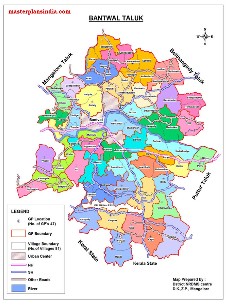 Bantwal Taluk Map | PDF