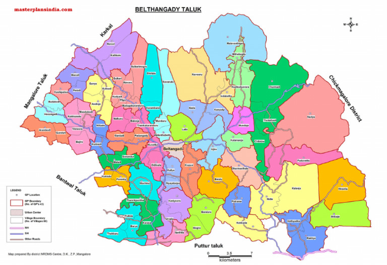 Belthangady Taluk Map | PDF