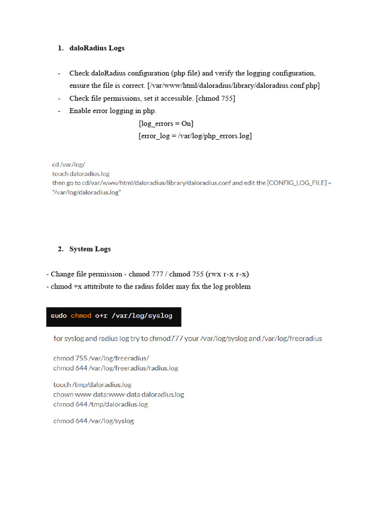 DaloRadius Planning Full | PDF | Databases | Php