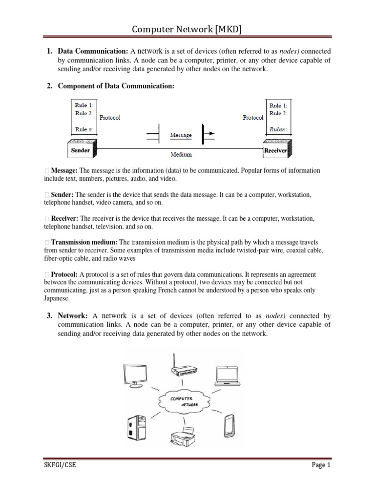 Computer Network Note 1 5l Pdf Computer Network Network Topology