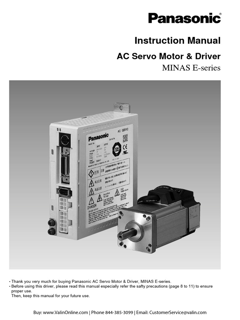 Panasonic Minas e Manual | PDF | Parameter (Computer Programming) | Capacitor