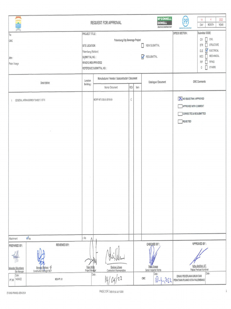 RFA - 212 - MDIPP - IV - 2022-GENERAL ARRANGEMENT SHEET 3 OF 6-Approved ...
