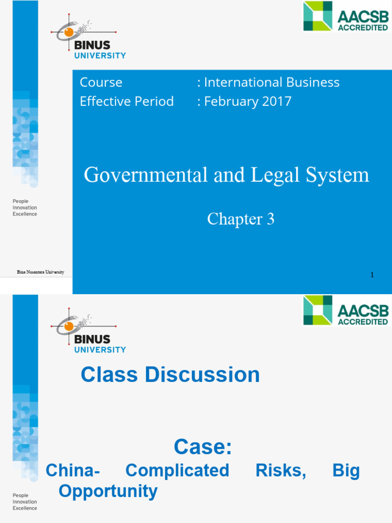 Session 5 - IB Chapter 3 Governmental and Legal System | PDF | Individualism | Democracy