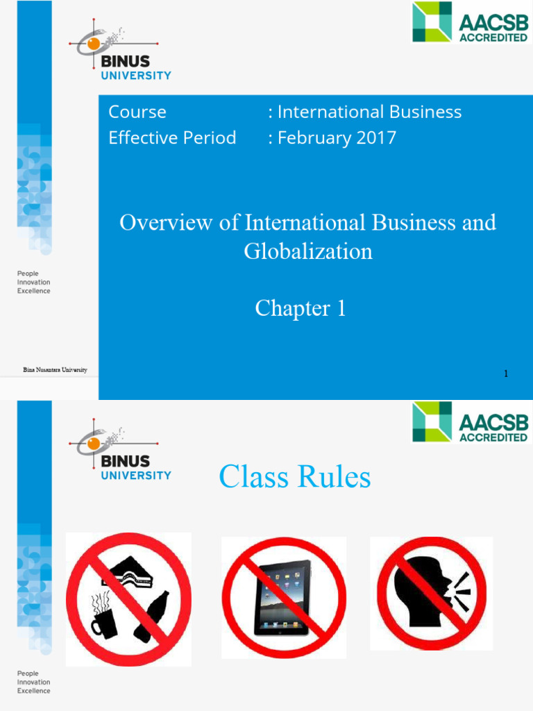 Session 1-2_IB Chapter 1 Overview of International Business and Globalization | PDF | Exports ...