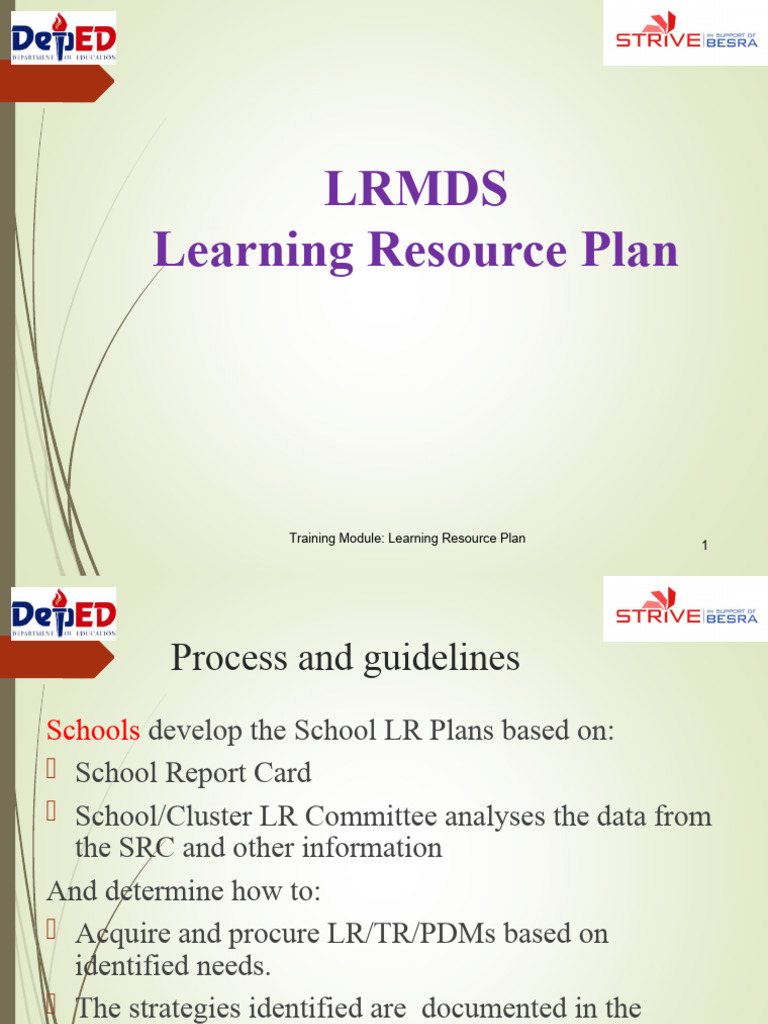 School LR Plan | Download Free PDF | Teachers | Learning
