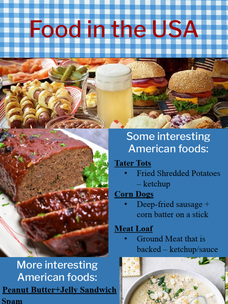Food in The USA | PDF | American Cuisine | Cuisine Of The Southern ...