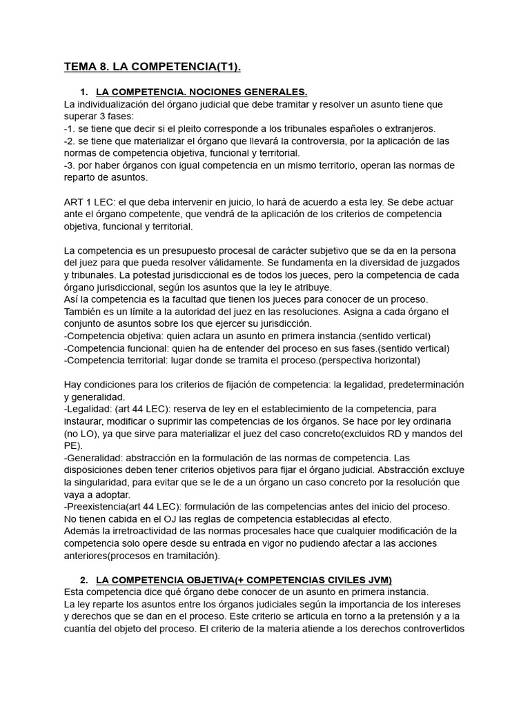 TEMA 8.DP | PDF | Jurisdicción | Justicia