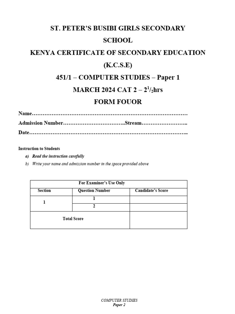Form 4 pp2 | Download Free PDF | To Kill A Mockingbird