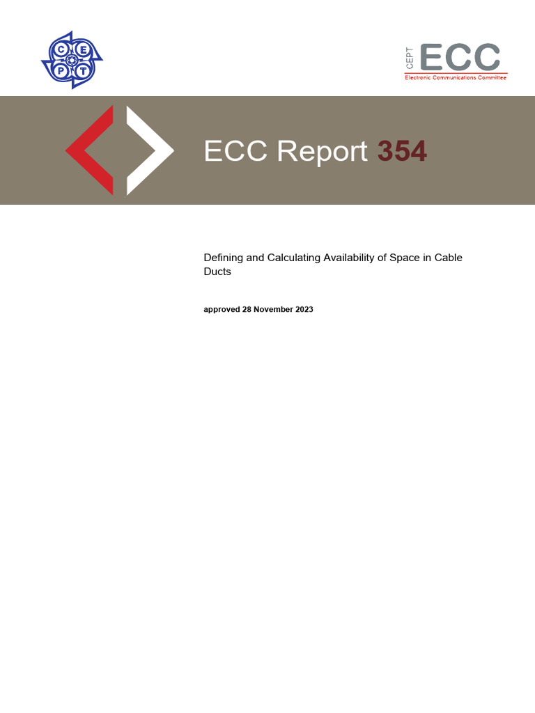 ECC Report 354 | PDF | Fiber To The X | Telecommunications