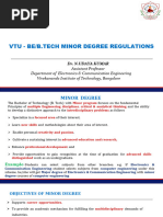 VTU Minor Degree Regulations 2022-23 | PDF | Academic Degree ...