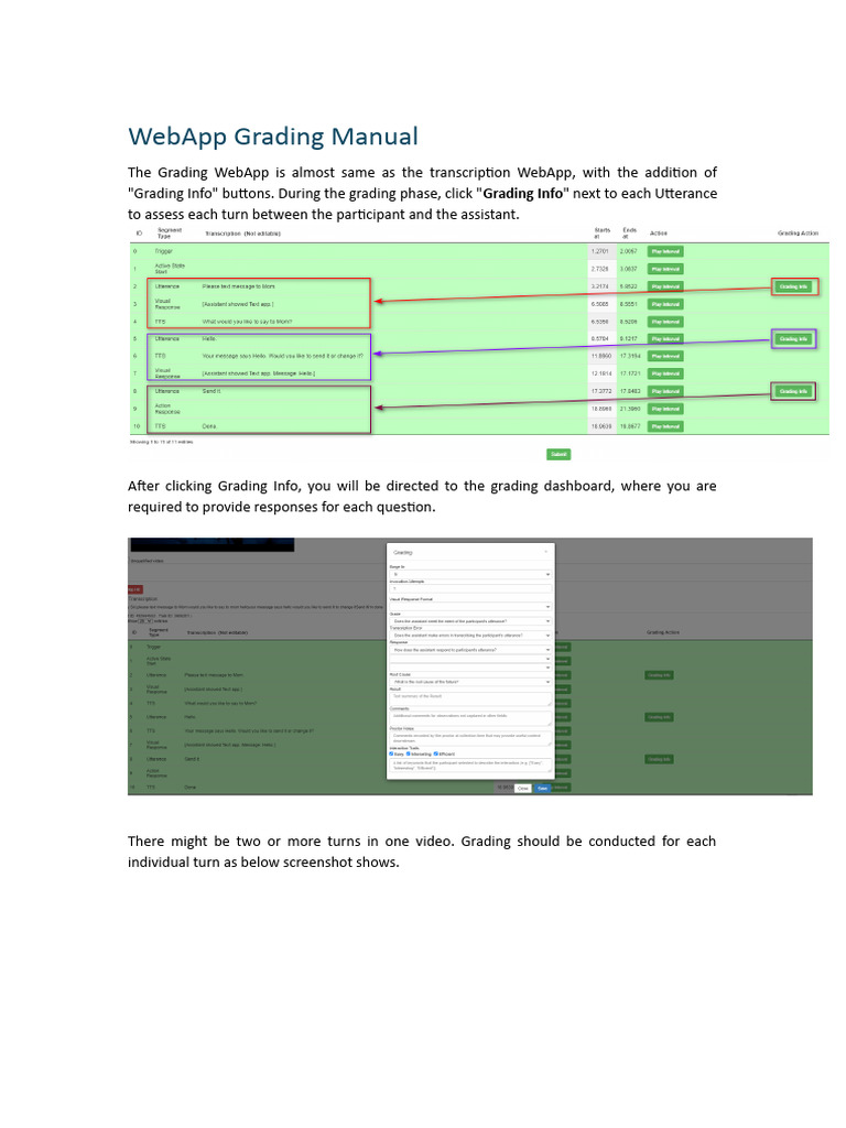 IPCB Grading WebApp Manual | PDF