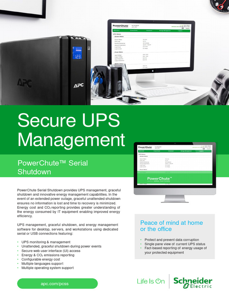 PowerChute Serial Shutdown Brochure | PDF | Operating System | Booting PowerChute Serial Shutdown Brochure | PDF | Operating System | Booting
