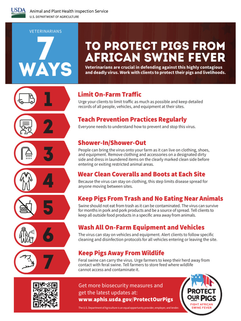Veterinarians 7 Ways To Protect Pigs From Asf | PDF