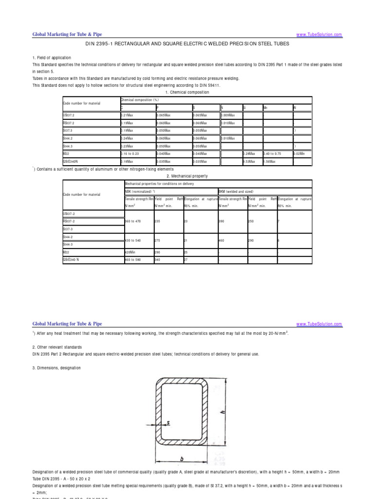 Din 2395-1 | PDF | Pipe (Fluid Conveyance) | Civil Engineering