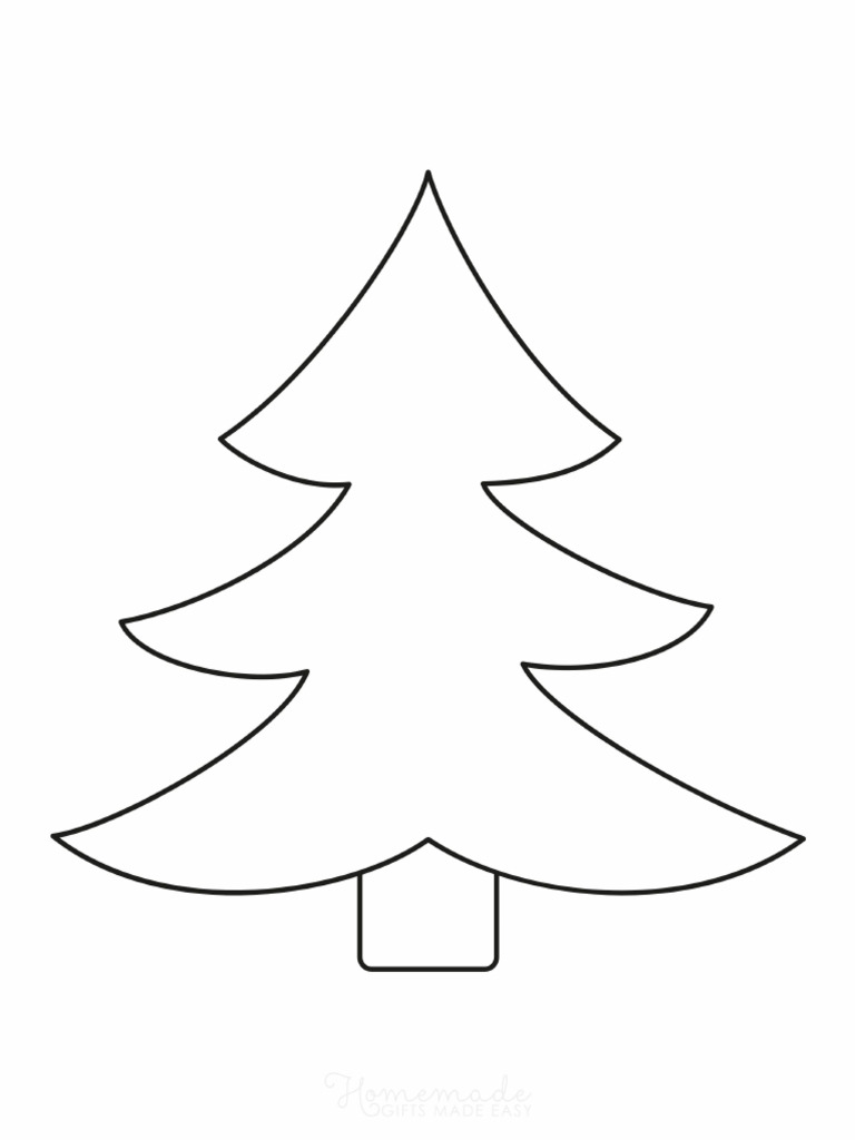 Christmas Tree Template Outline | PDF