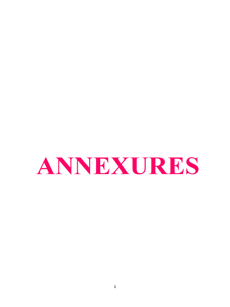 ANNEXURES | PDF | Infants | Human Development