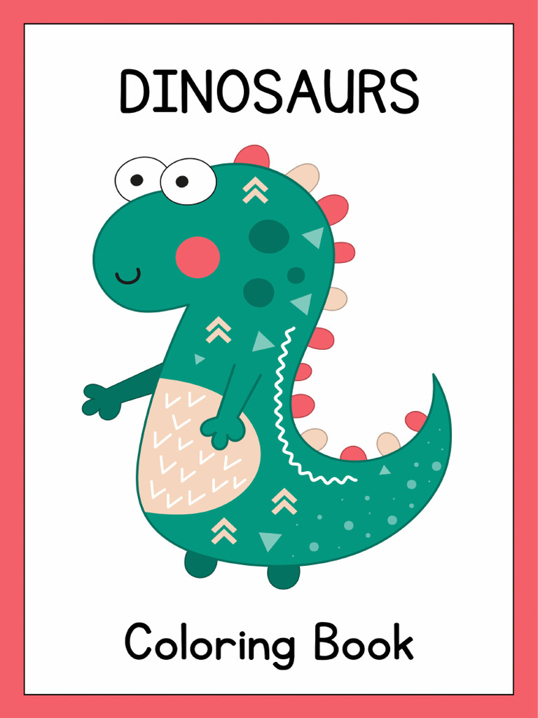 Dinosaur Fun Facts Coloring Worksheets in Grayscale Lined Illustrative ...