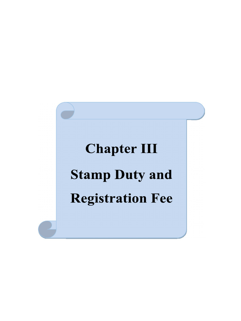 Part 2 Chapter 3 Rep No 4 2020 Stamp Duty and Registration Fee ...