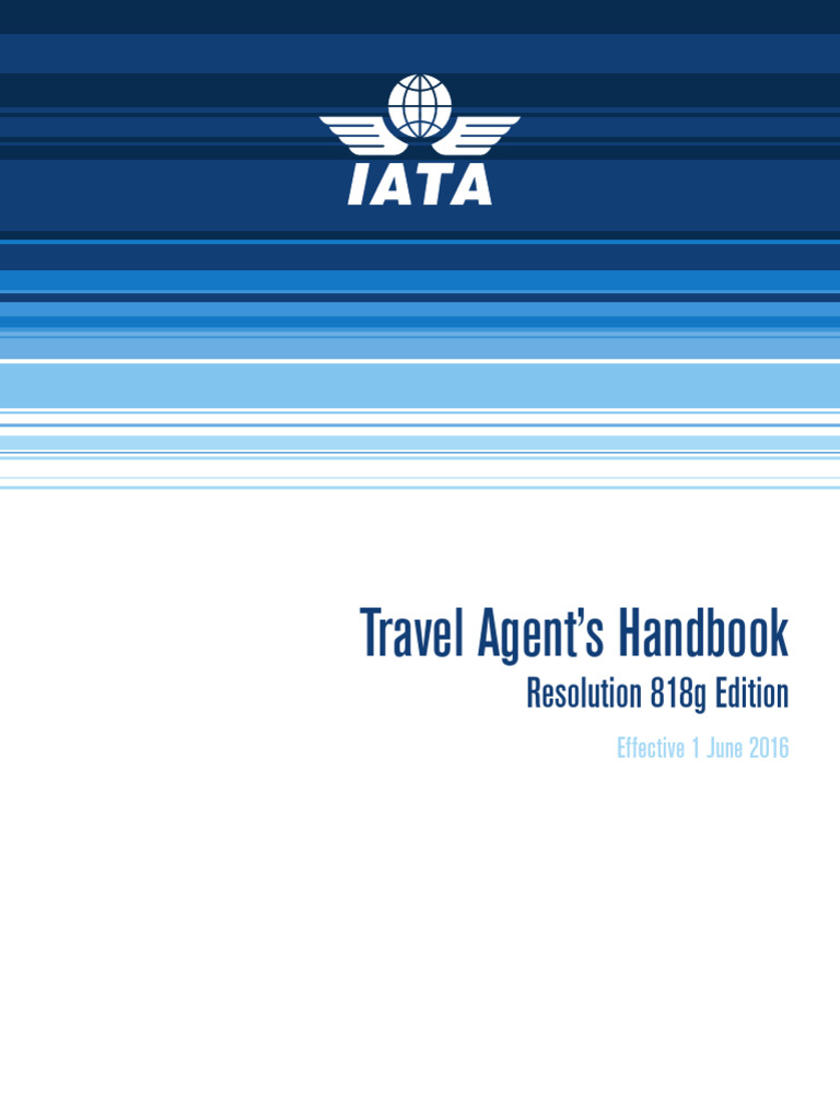 Iata - Travel Agent HB - 2016 | PDF | Grammatical Gender | Travel Agency