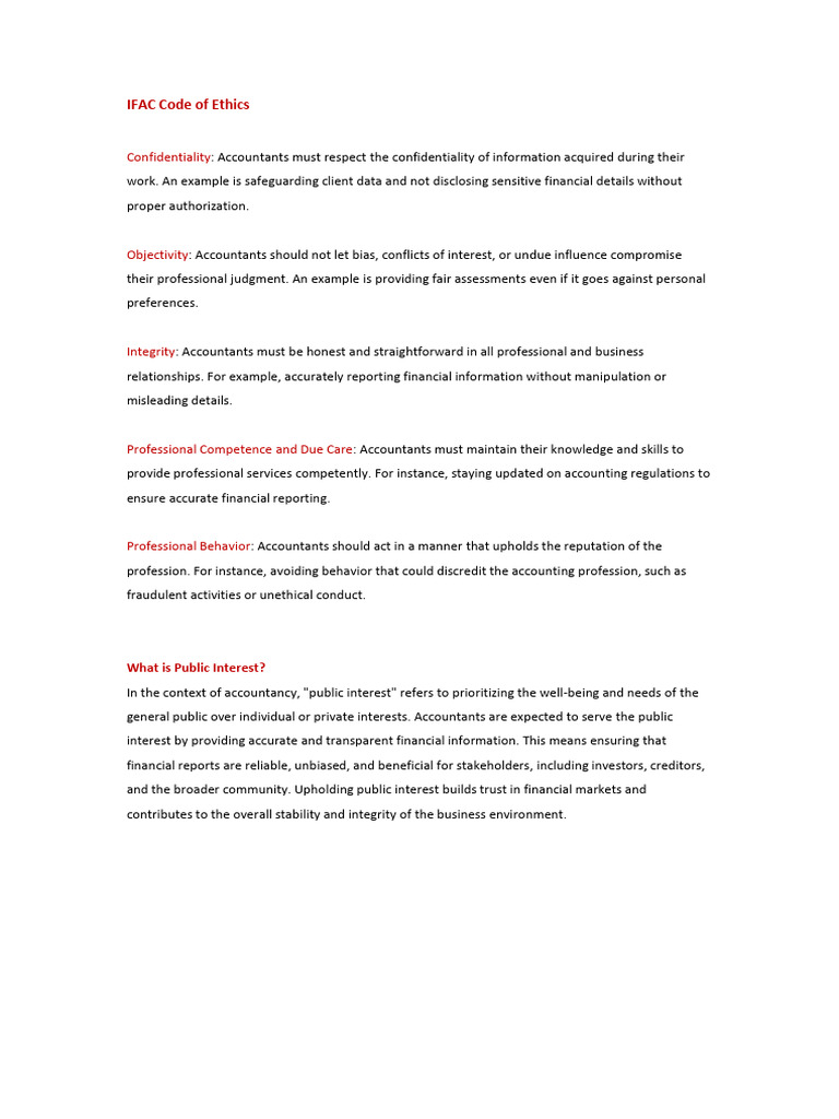 ACCA F2 Ethics | PDF