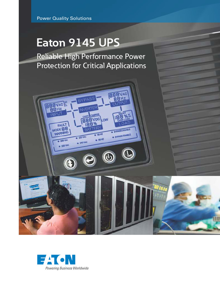 Eaton 9145 Brochure 1 20 Kva 2016 | PDF | Power Inverter | Power Supply