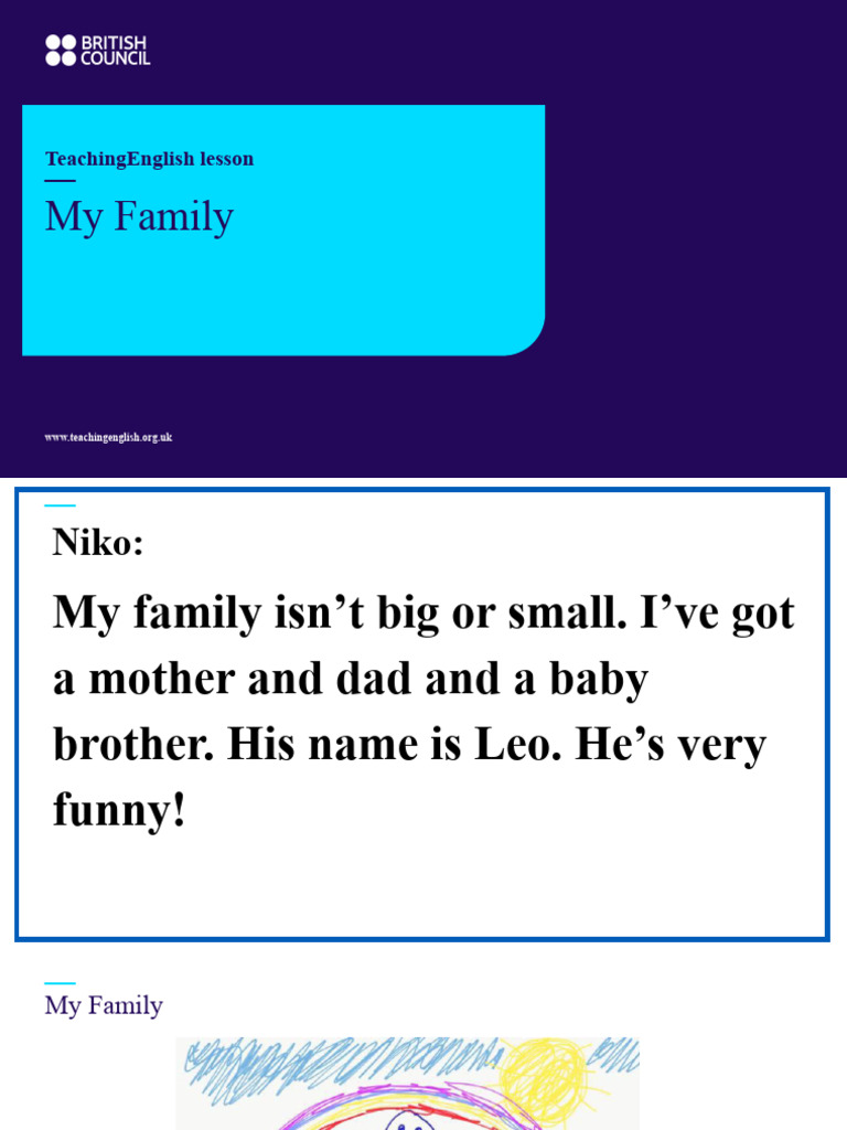 My Family Presentation | PDF | Language Arts & Discipline