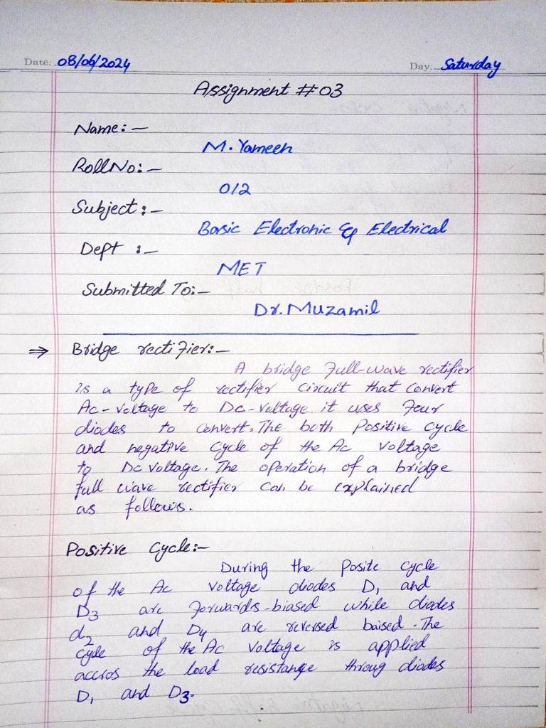 No 3.electronic Assignment | PDF | Electronic Engineering