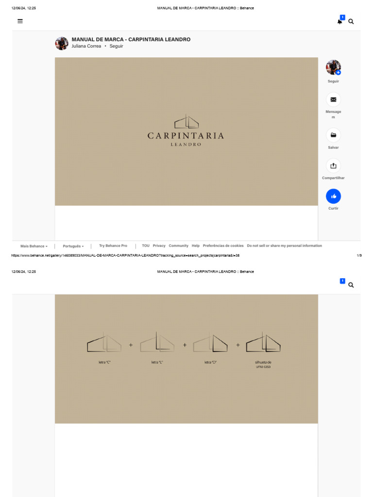 Manual de Marca - Carpintaria Leandro - Behance | PDF | Cyberspace | Web 2.0