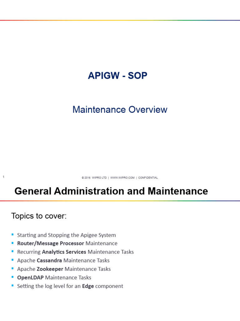 APIGEE - Maintenance Overview | PDF | Postgre Sql | Load Balancing (Computing)