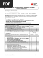 AHA Instructor Monitoring Tool Guide | PDF | Learning