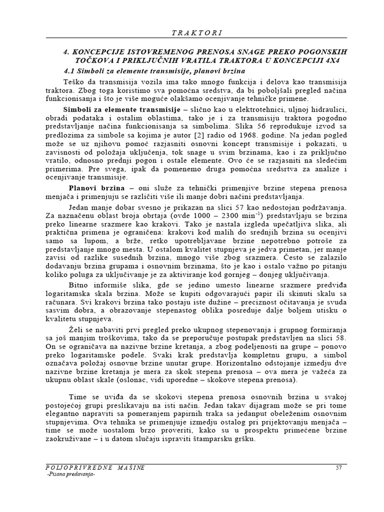 Poglavlje 4 - Koncepcija Istovremenog Prenosa Snage Preko Pogonskih Tockova I Prikljucnog ...