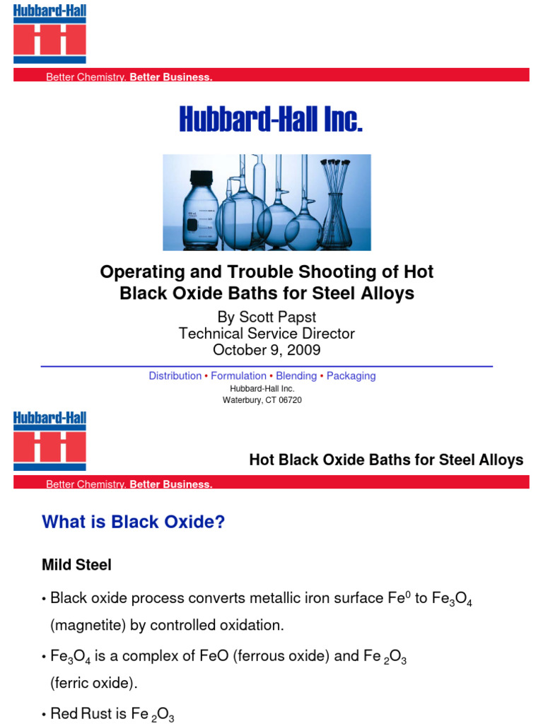Hot Black Oxide Process for Steel Alloys | PDF | Steel | Iron
