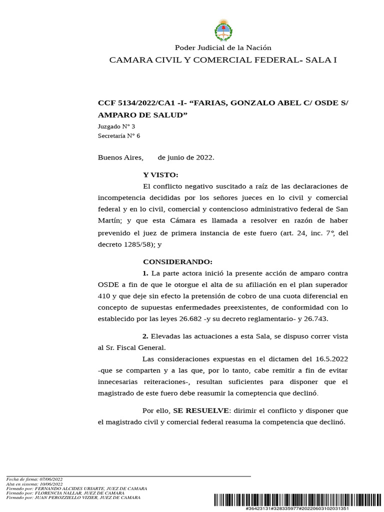 Fallo | PDF | Juez | Justicia