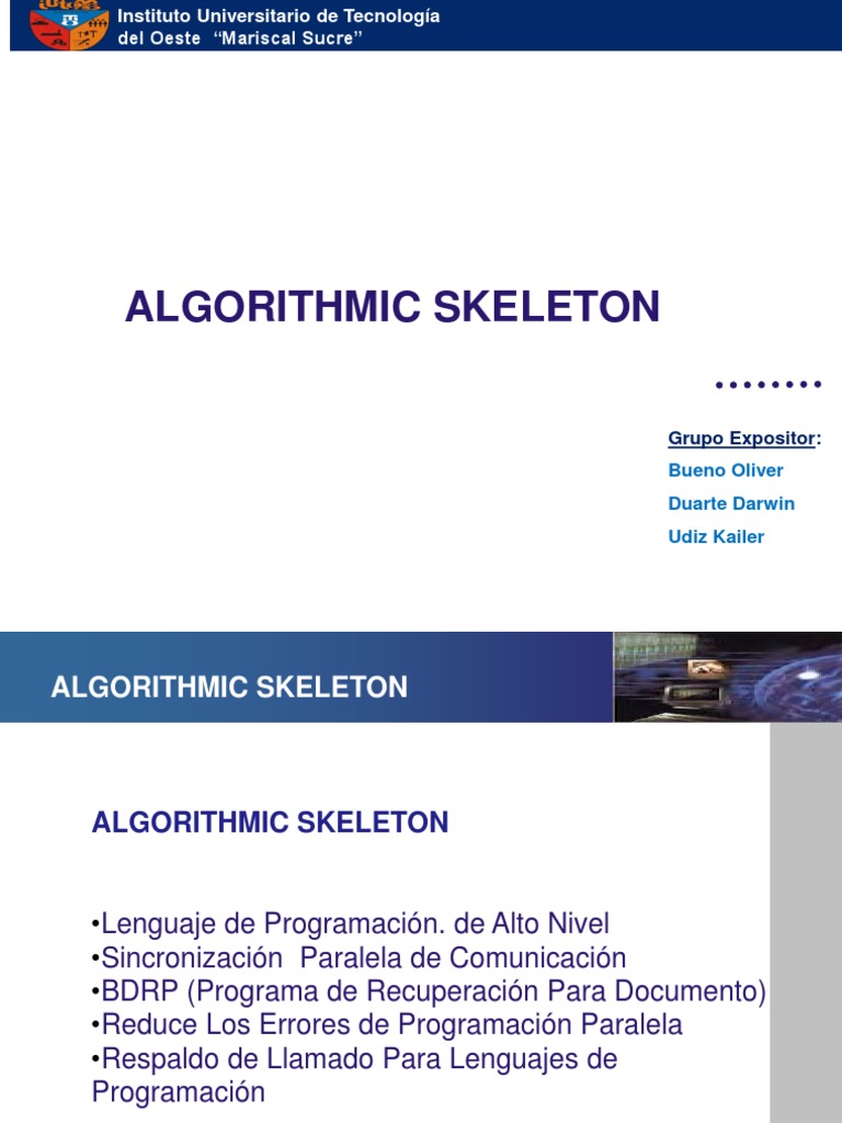 Skeleton Español | PDF | Algoritmos | Lenguaje de programación